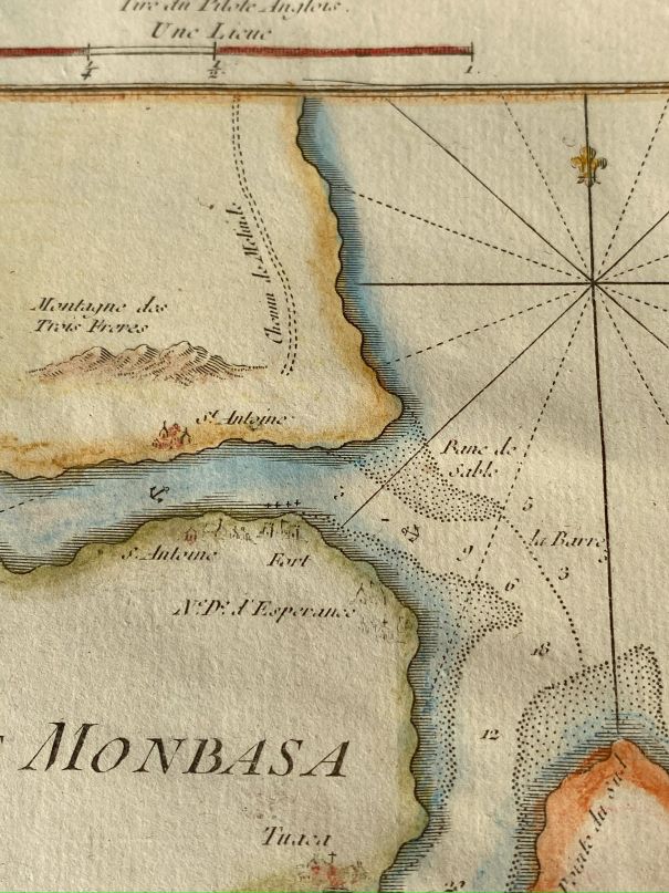 Carte de l´Isle de Mombasa - 1492 Maps