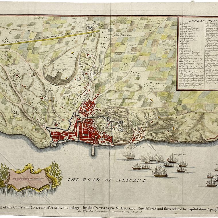 Plan of the City and Castle of Alicant - 1492 Maps