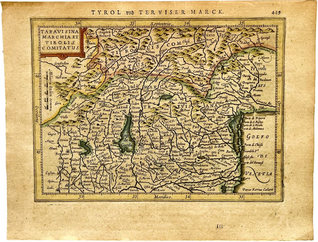 Taravisina Marchia et Tirolis Comitatus - 1492 Maps